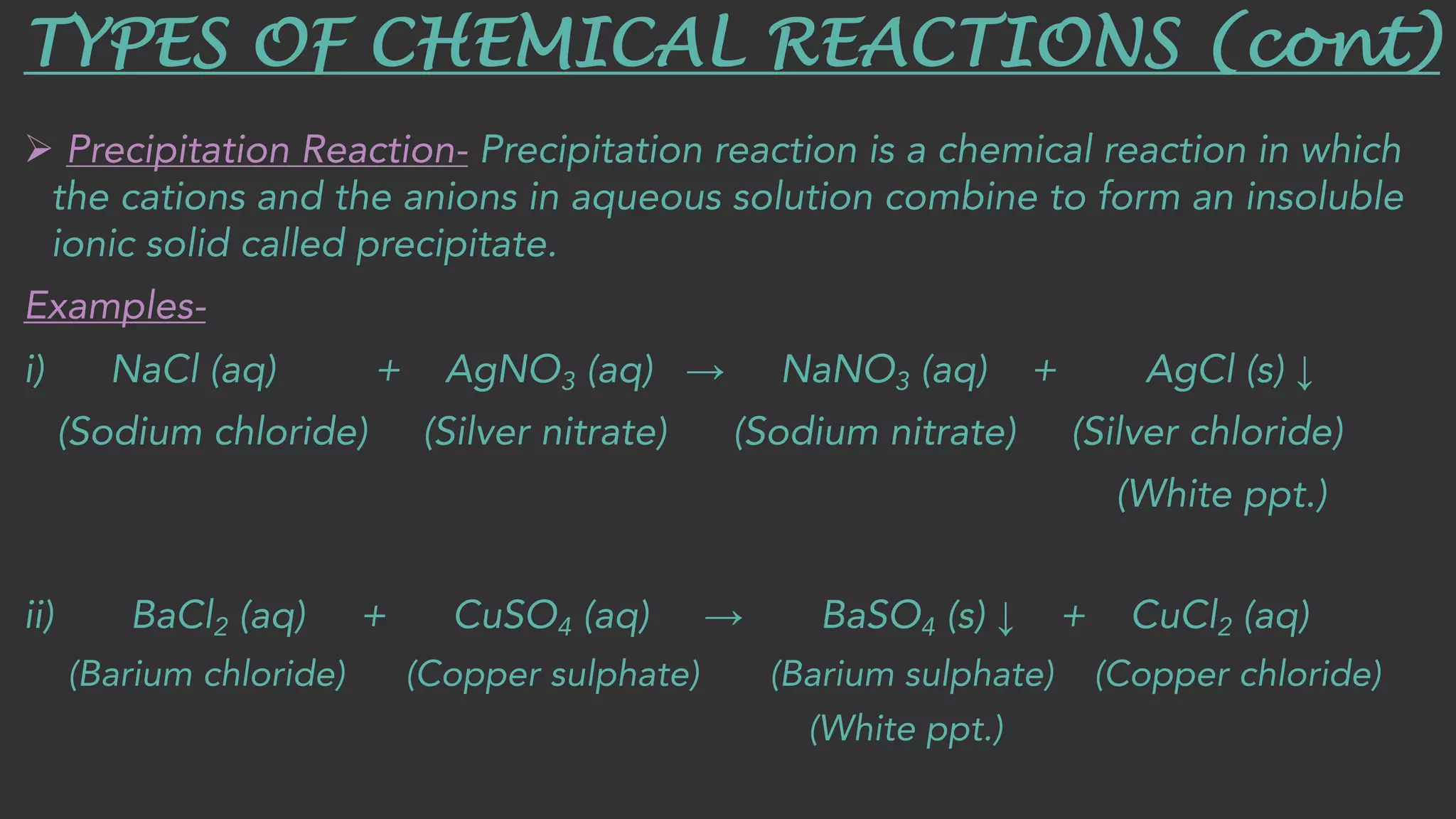 CBSE CLASS 10 CHEMISTRY CHAPTER 1 CHEMICAL REACTIONS AND EQUATIONS PART ...
