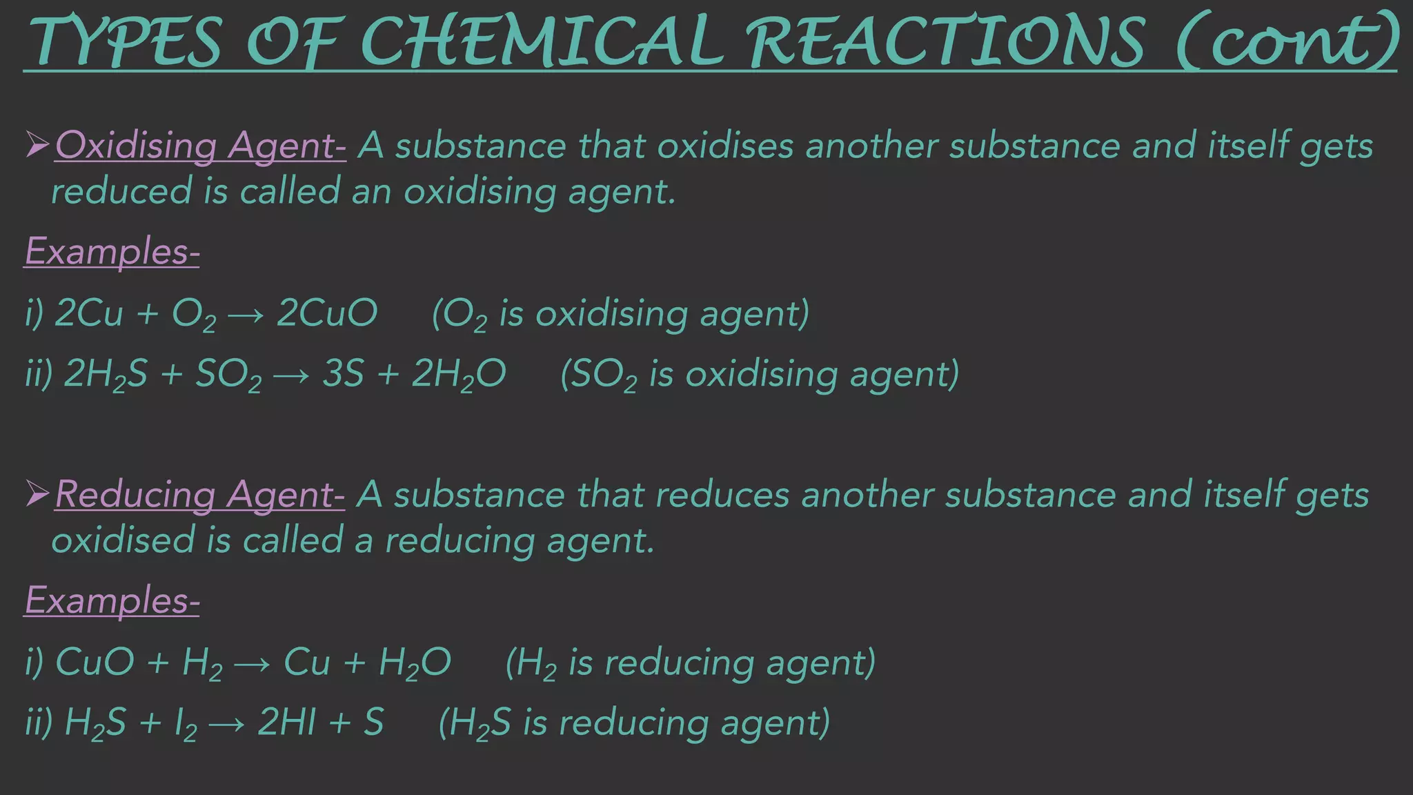 CBSE CLASS 10 CHEMISTRY CHAPTER 1 CHEMICAL REACTIONS AND EQUATIONS PART ...