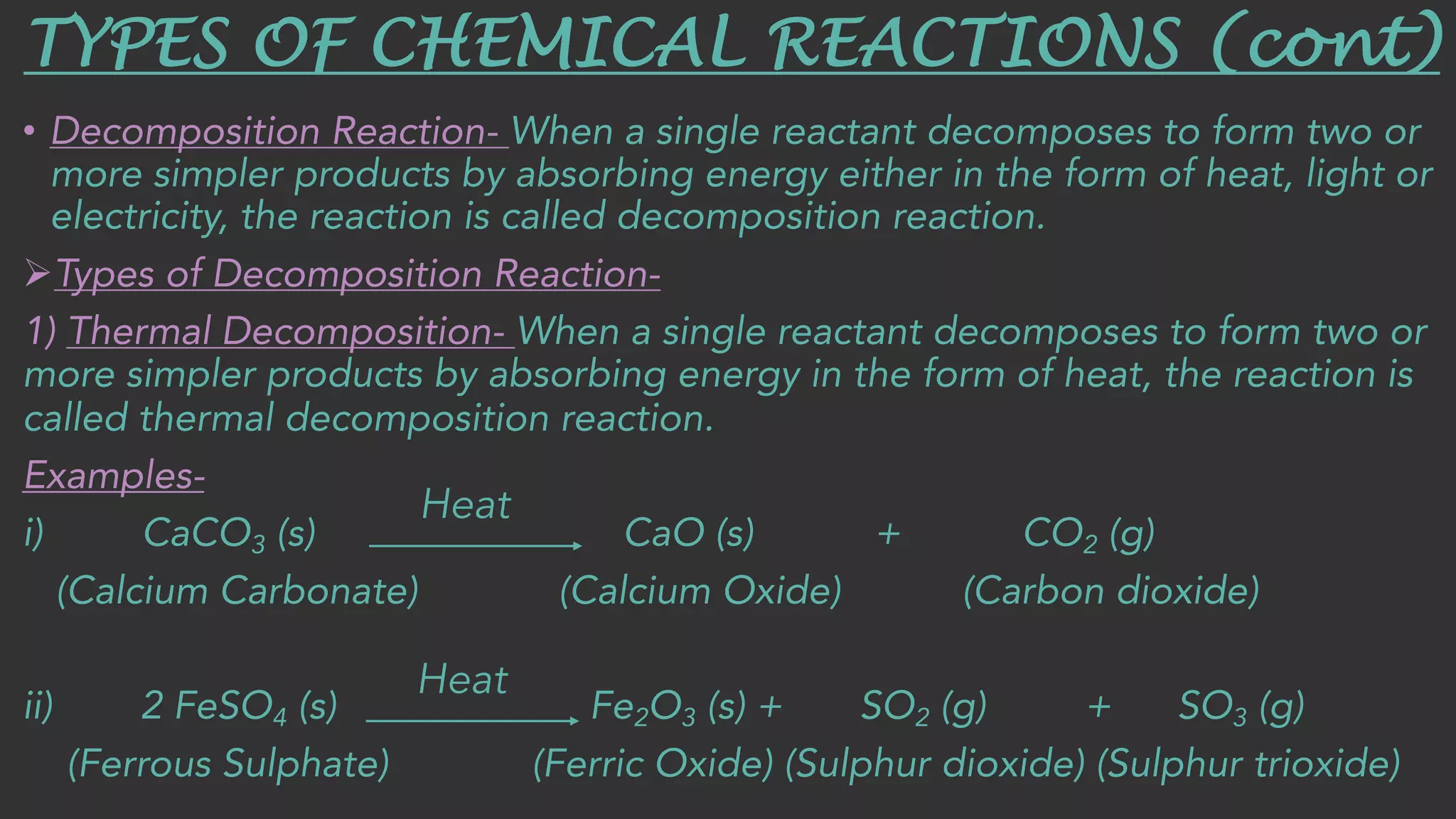 CBSE CLASS 10 CHEMISTRY CHAPTER 1 CHEMICAL REACTIONS AND EQUATIONS PART ...