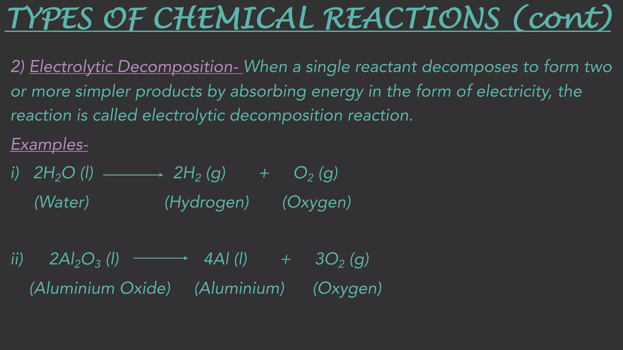 CBSE CLASS 10 CHEMISTRY CHAPTER 1 CHEMICAL REACTIONS AND EQUATIONS PART ...