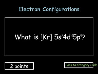 Chemistry chapter 4 jeopardy reveiw game | PPT