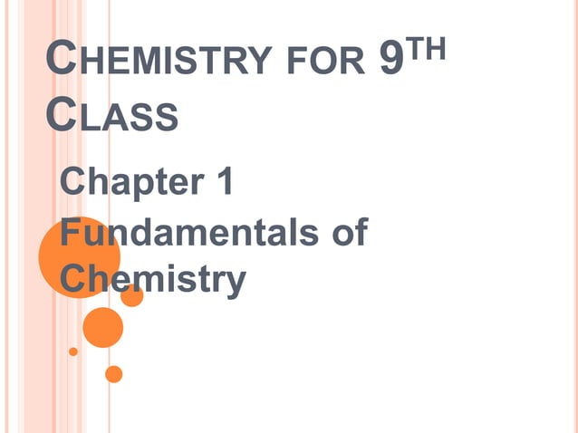 Chemistry 9th Class Chepter One.pptx | Chemistry | Science