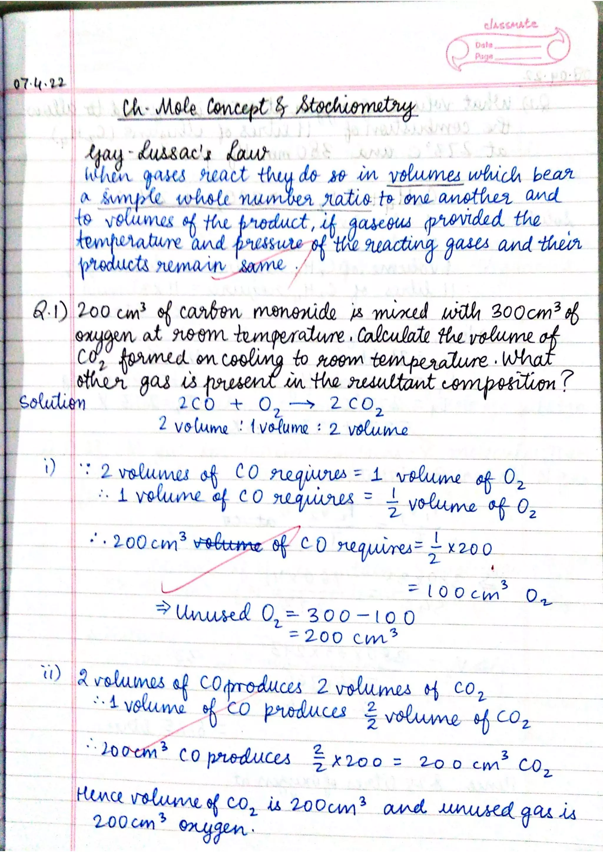 ICSE Chemistry Class X Handwritten Notes | PDF