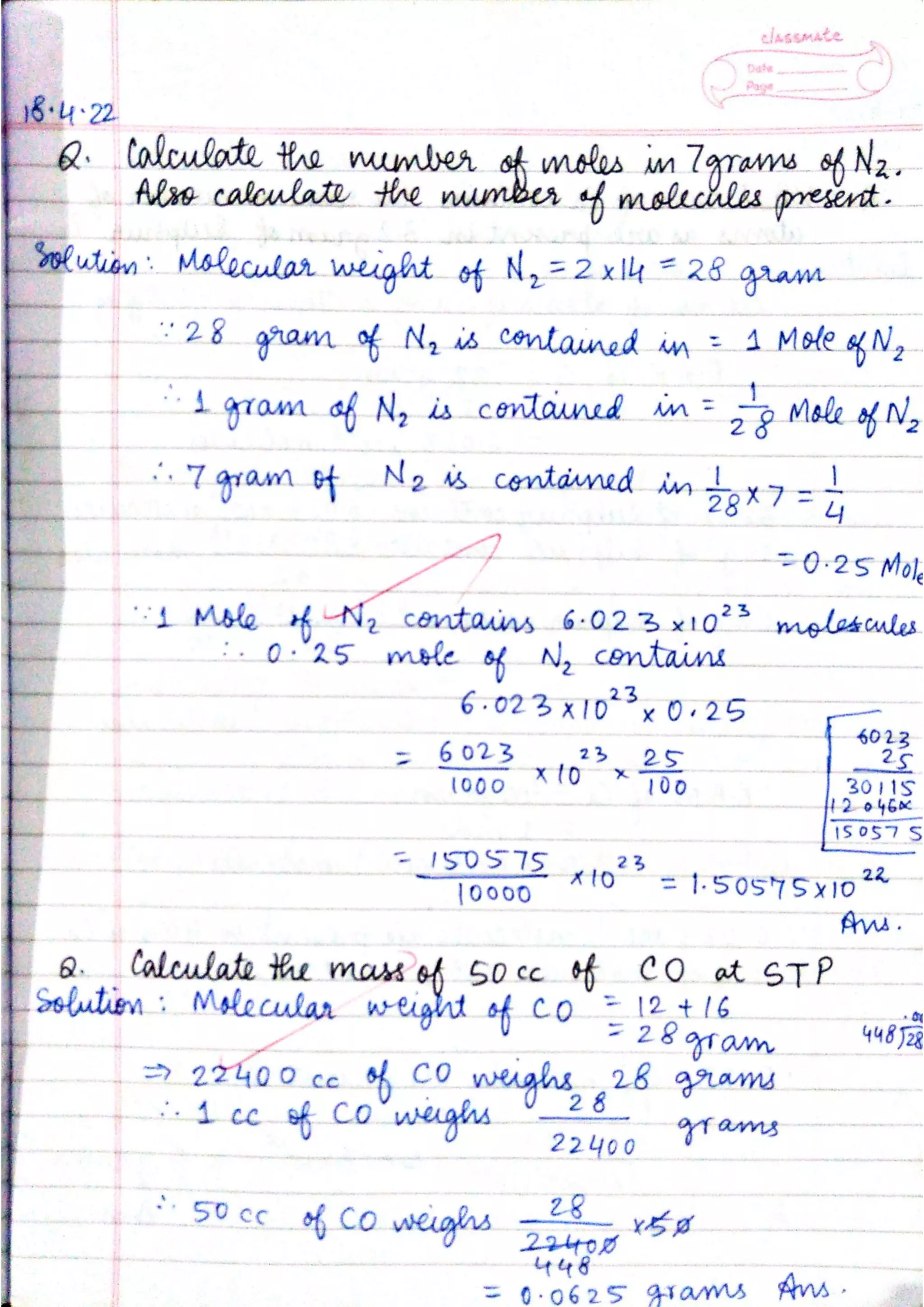 ICSE Chemistry Class X Handwritten Notes | PDF