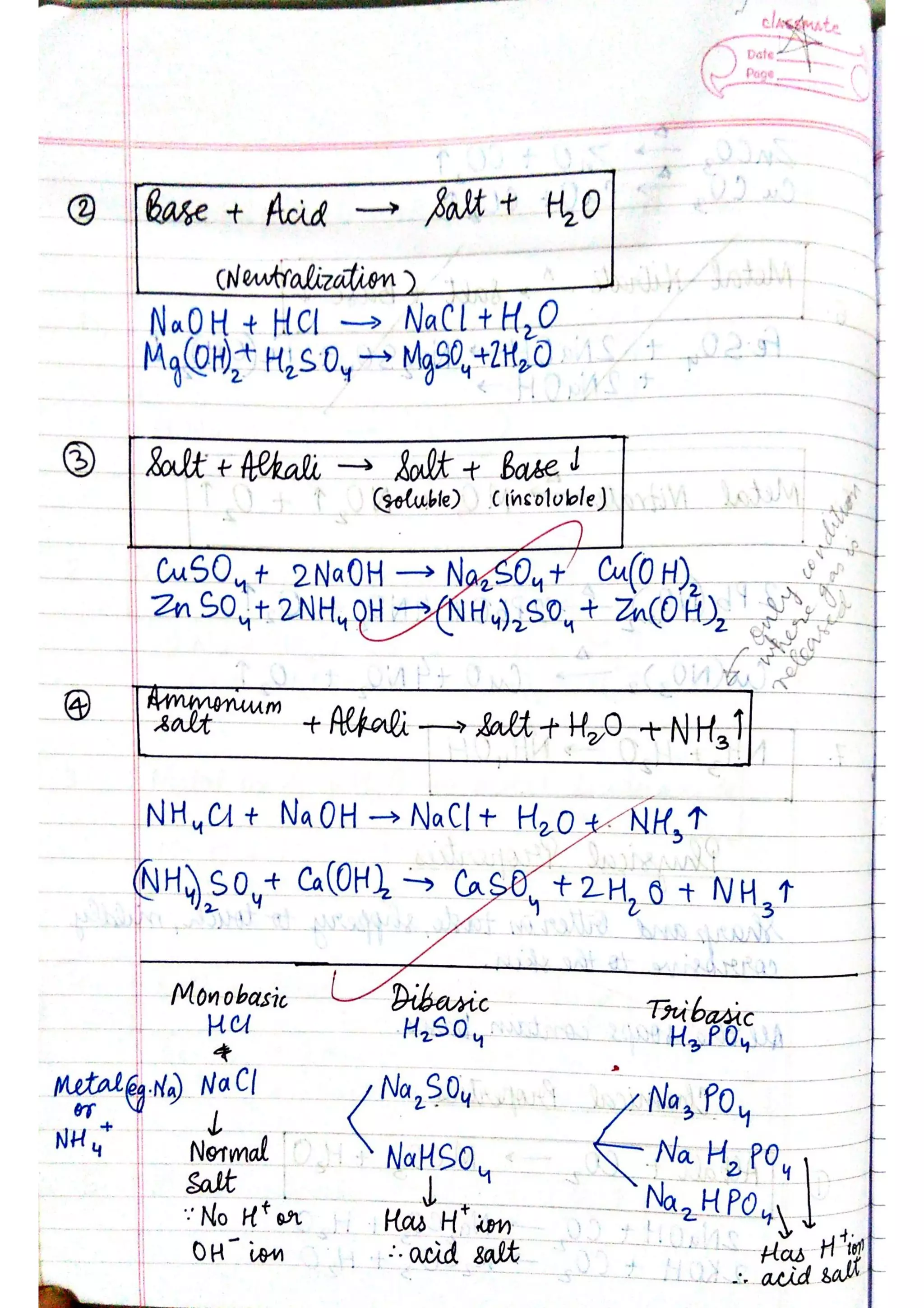 ICSE Chemistry Class X Handwritten Notes | PDF