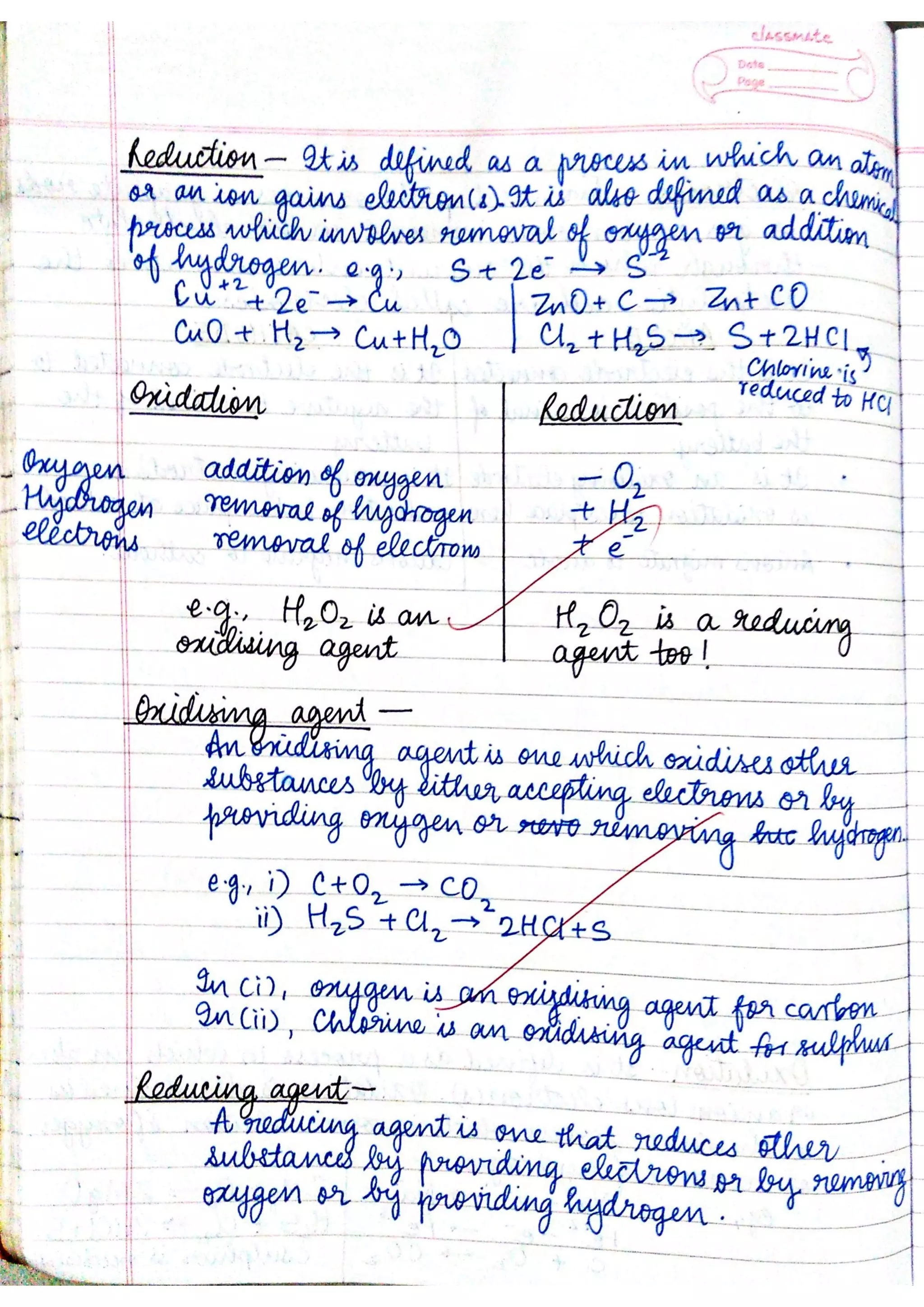 ICSE Chemistry Class X Handwritten Notes | PDF