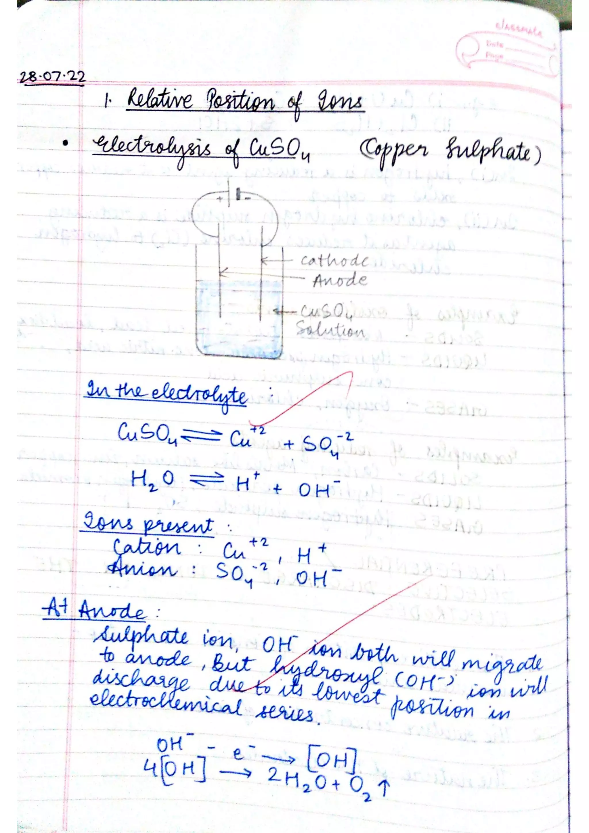 ICSE Chemistry Class X Handwritten Notes | PDF