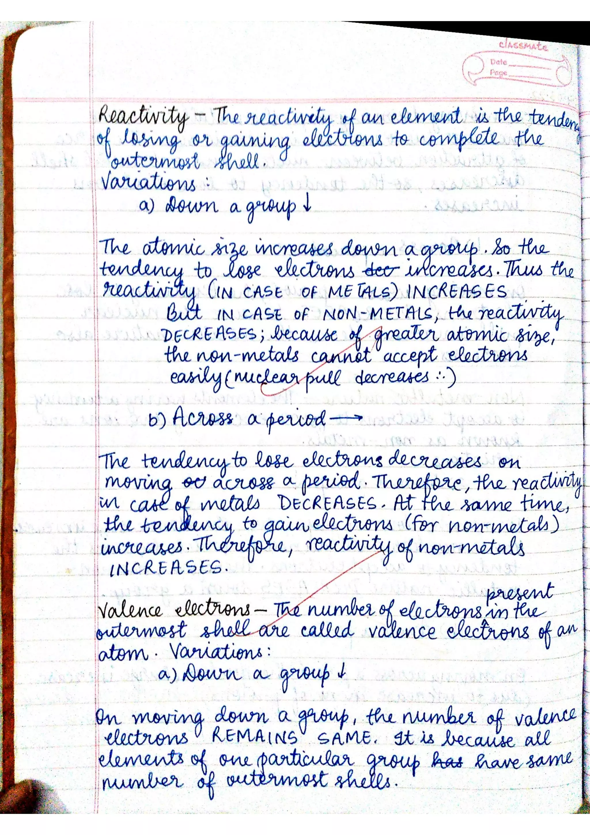 ICSE Chemistry Class X Handwritten Notes | PDF