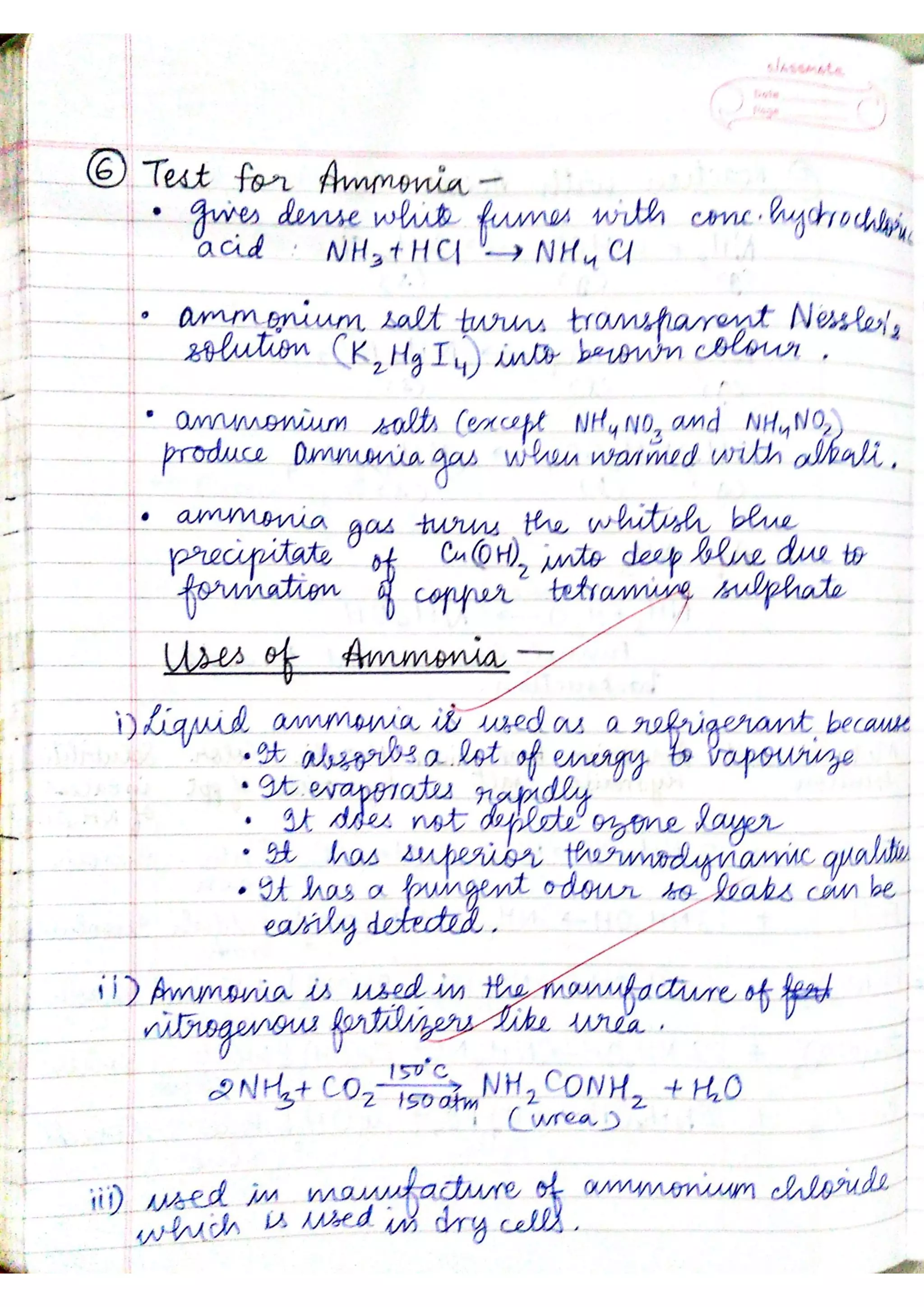 ICSE Chemistry Class X Handwritten Notes | PDF