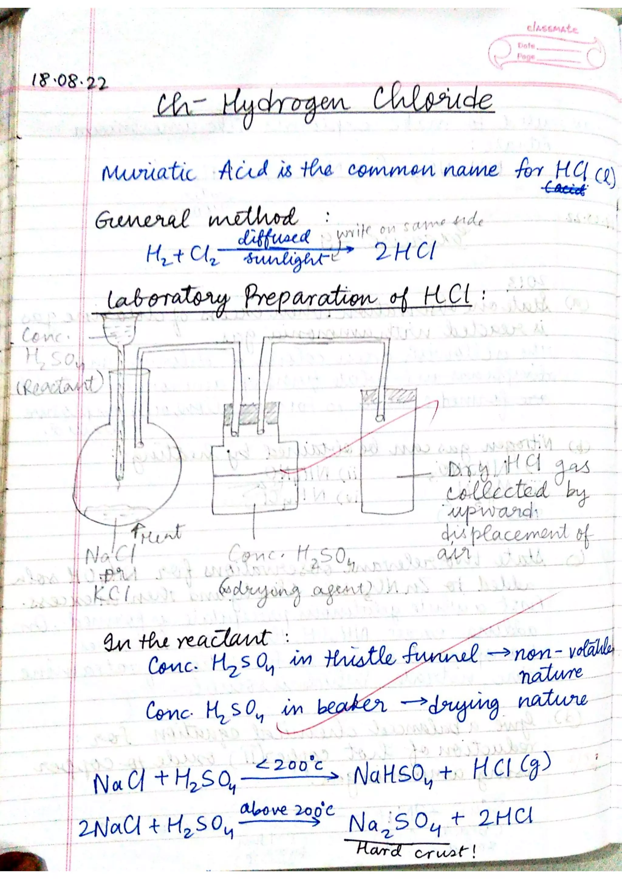 ICSE Chemistry Class X Handwritten Notes | PDF