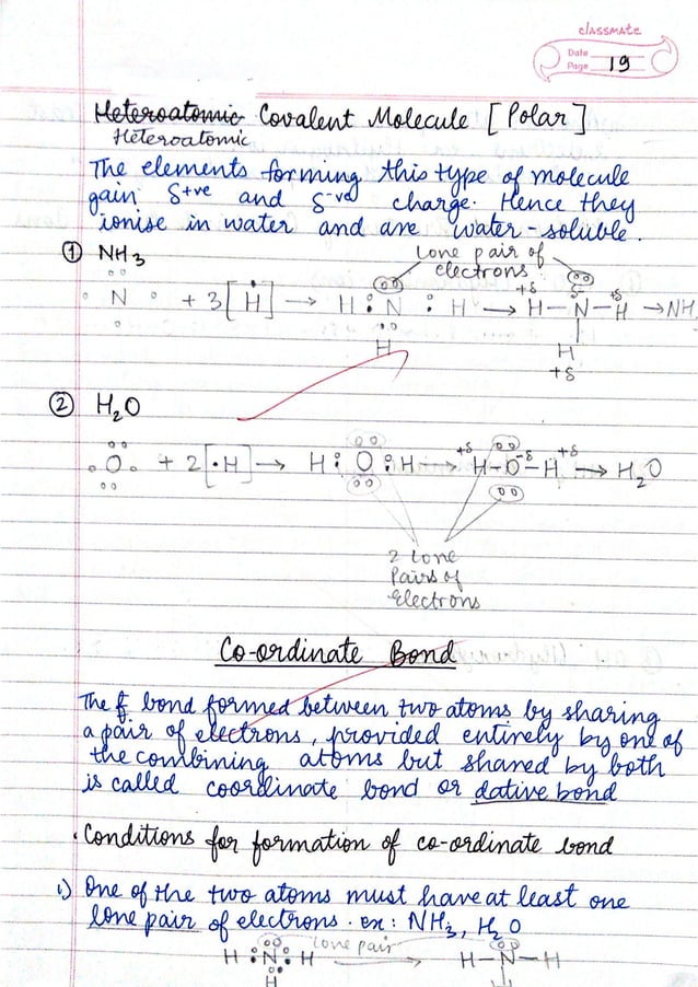 ICSE Chemistry Class X Handwritten Notes | PDF | Chemistry | Science