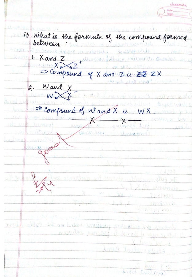 ICSE Chemistry Class X Handwritten Notes | PDF | Chemistry | Science