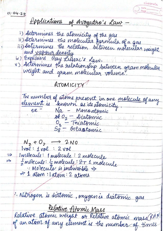 ICSE Chemistry Class X Handwritten Notes | PDF | Chemistry | Science