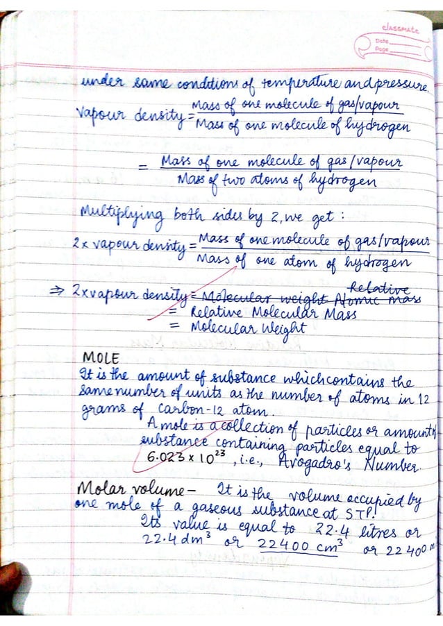 ICSE Chemistry Class X Handwritten Notes | PDF | Chemistry | Science