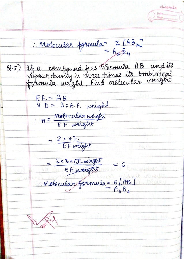 ICSE Chemistry Class X Handwritten Notes | PDF | Chemistry | Science