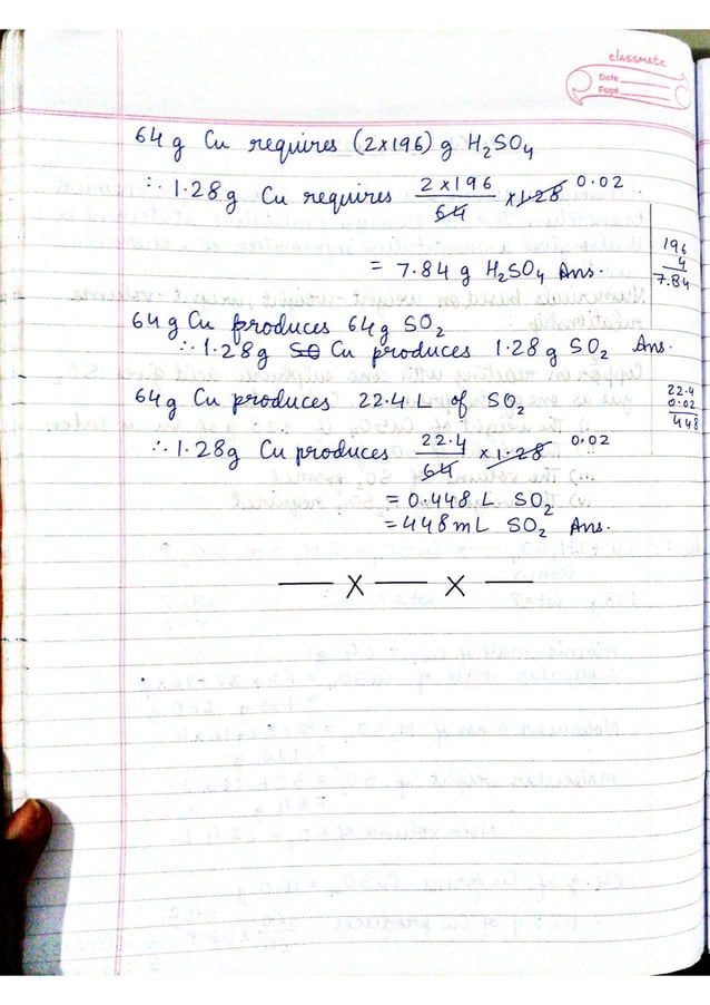 ICSE Chemistry Class X Handwritten Notes | PDF | Chemistry | Science