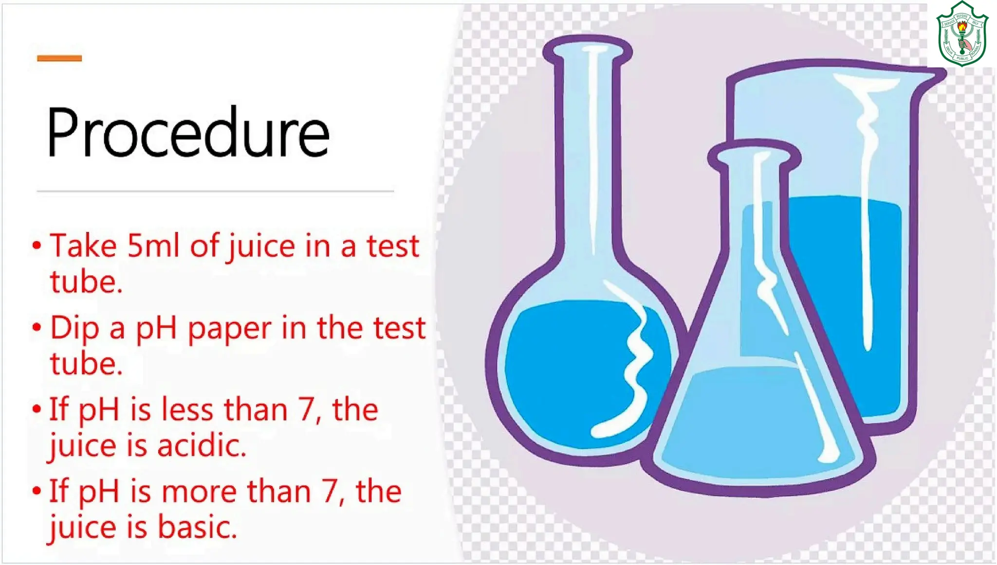 Chemistry project on pH acids in fruit juices class 11 | PDF
