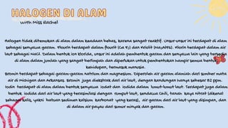 PPT KIMIA HALOGEN | PPT
