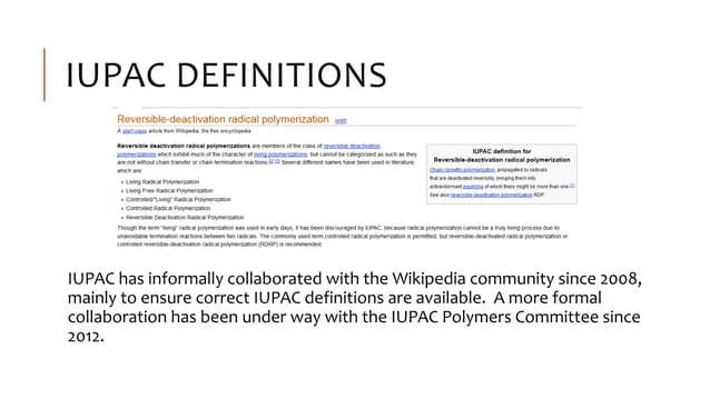 Chemistry collaborations on wikipedia | PPTX