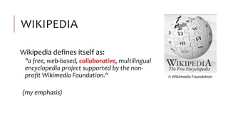 Chemistry collaborations on wikipedia | PPTX