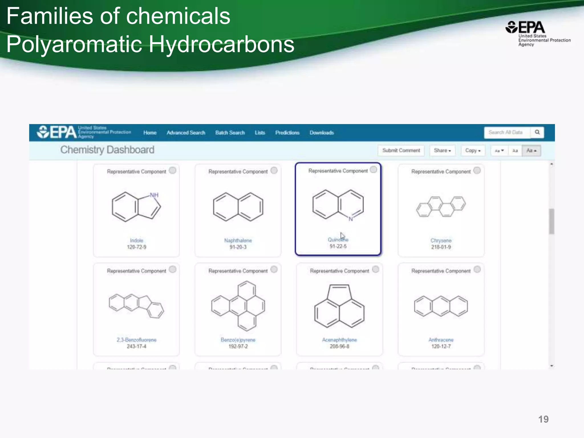 US EPA CompTox Chemistry Dashboard as a source of data to fill data ...