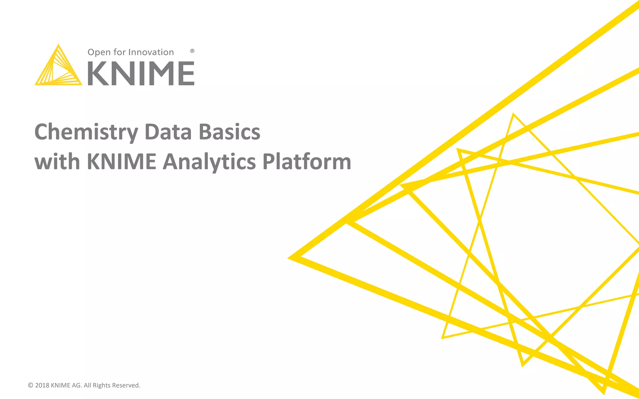 Chemistry Data Basics with KNIME Analytics Platform | PPT