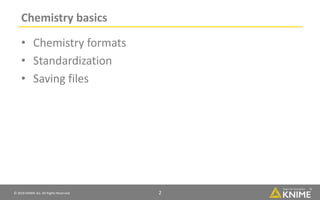 Chemistry Data Basics with KNIME Analytics Platform | PPT
