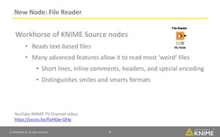 Chemistry Data Basics with KNIME Analytics Platform | PPT