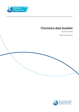 Chemistry data booklet | PDF