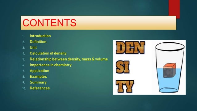 Explanation about the concept Density... | PPT