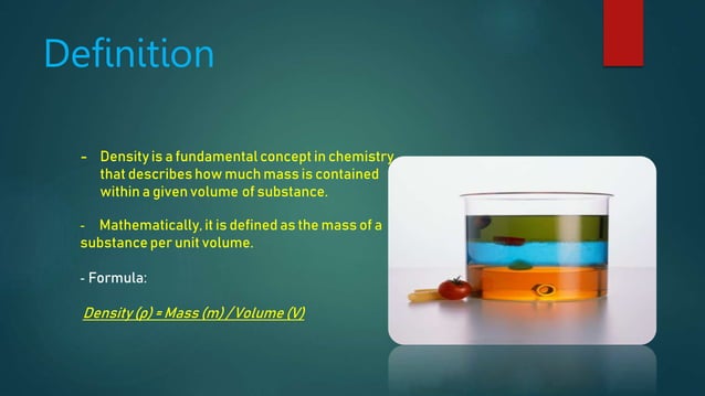 Explanation about the concept Density... | PPT