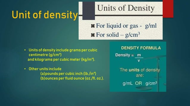Explanation about the concept Density... | PPT