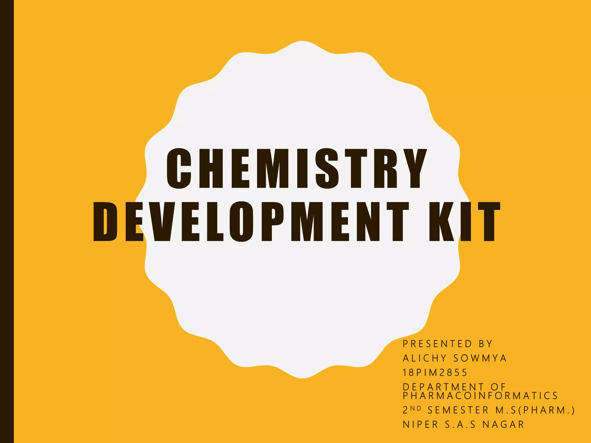Chemistry development kit | PPT
