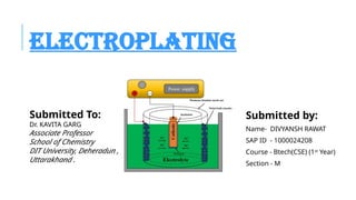 Electroplating chemistry engineering subject | PPT