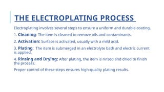 Electroplating chemistry engineering subject | PPT