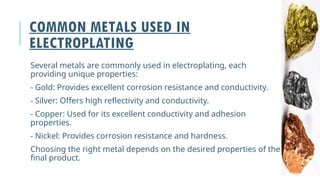 Electroplating chemistry engineering subject | PPT