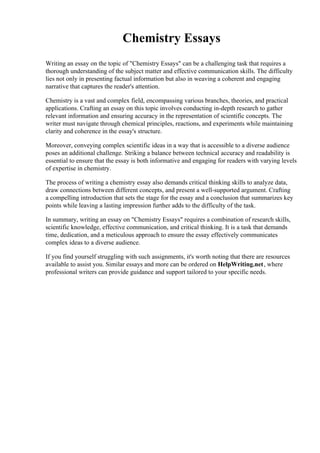 Chemistry Essays.pdf