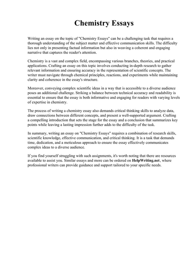 Chemistry Essays.pdf