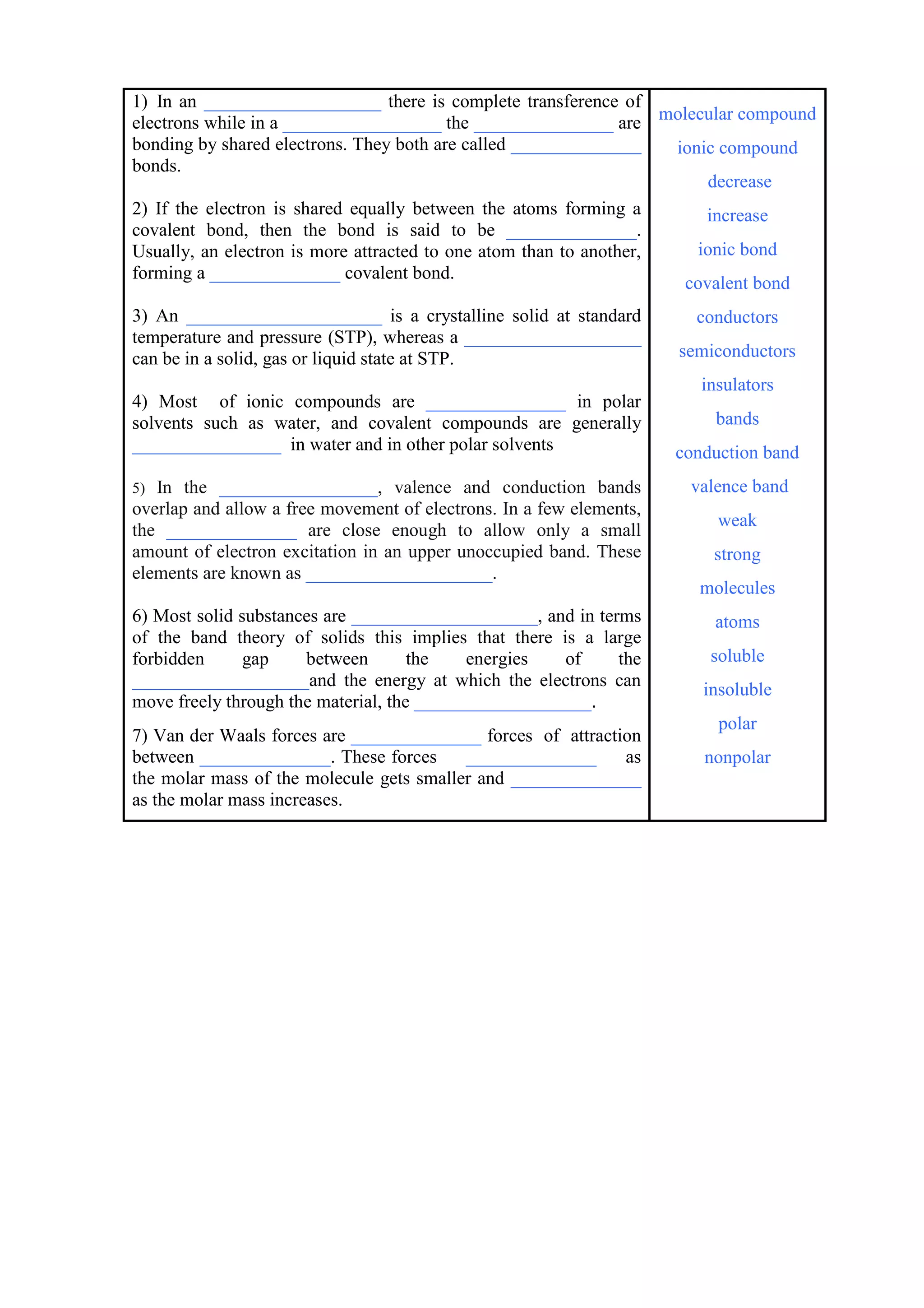 Chemistry exercises 1 | PDF Chemistry exercises 1 | PDF