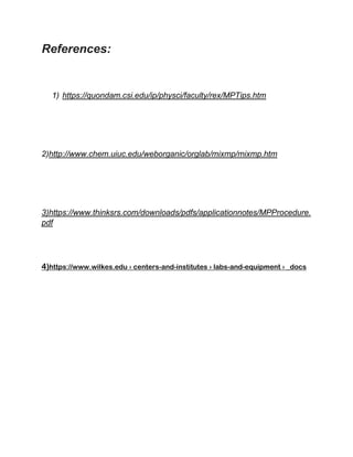 Mixed Melting Point | PDF