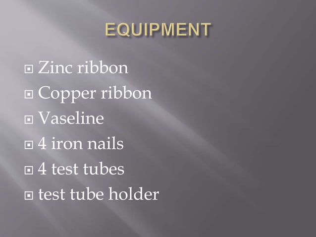 Chemistry experiment | PPTX