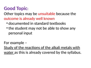 CHEMISTRY – Introduction to Extended essay.ppt