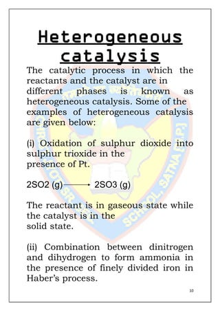 Catalysis Chemistry Project | PDF