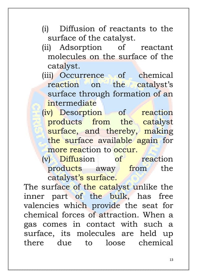 Catalysis Chemistry Project | PDF