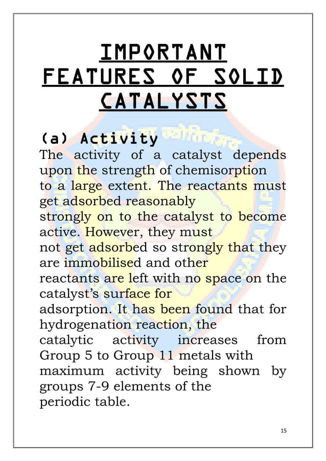 Catalysis Chemistry Project | PDF
