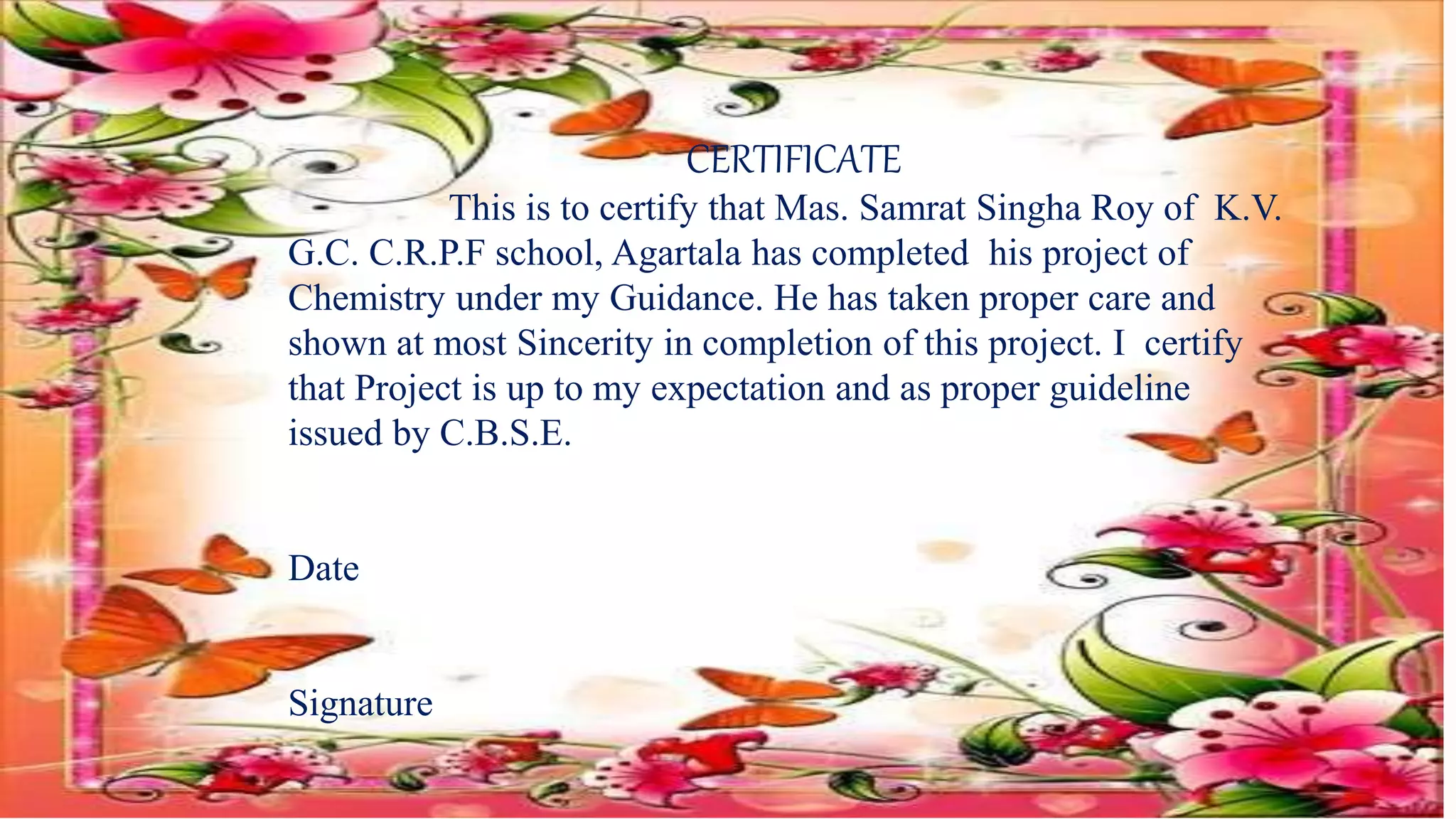 Chemistry final project | PPTX