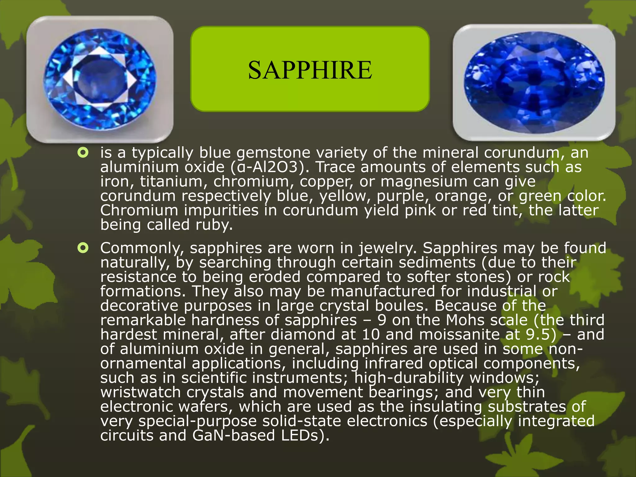 Chemistry form 4 gemstone | PPTX