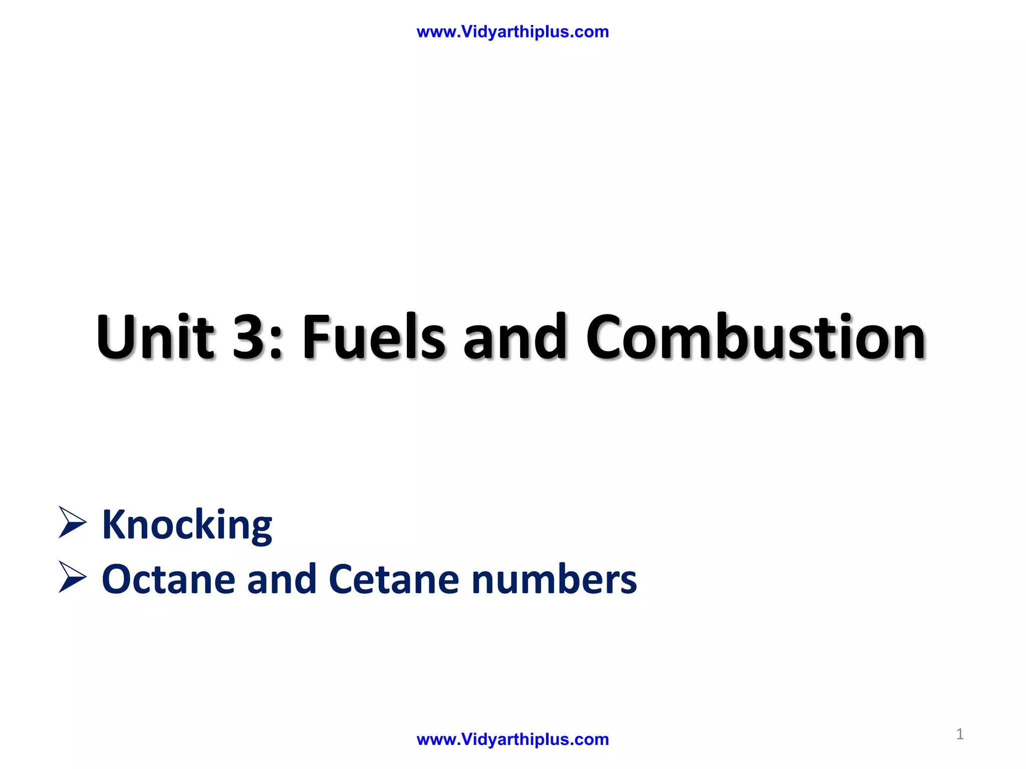 Chemistry fuels and combustion | PDF