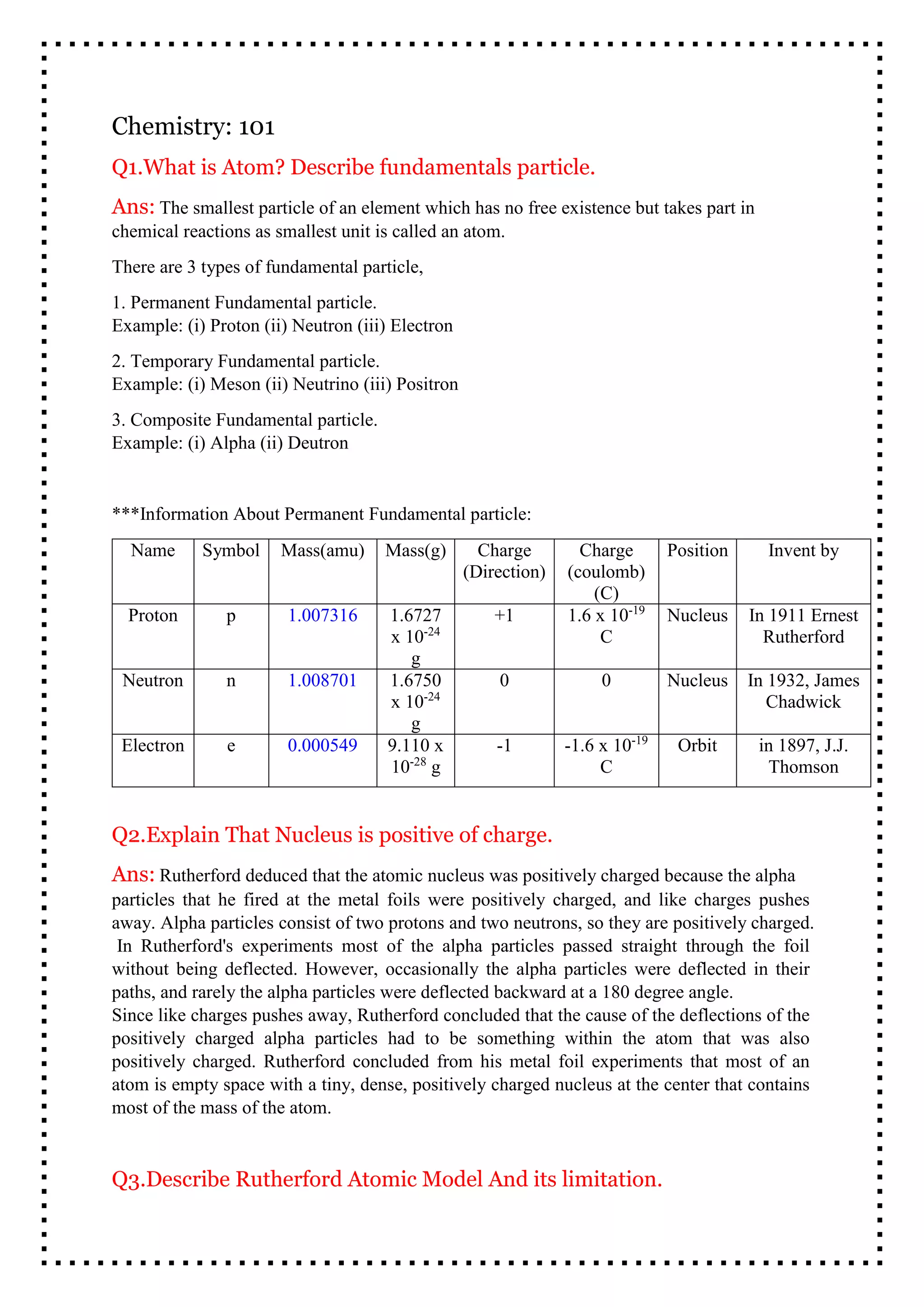 Chemistry Fundamentals | PDF