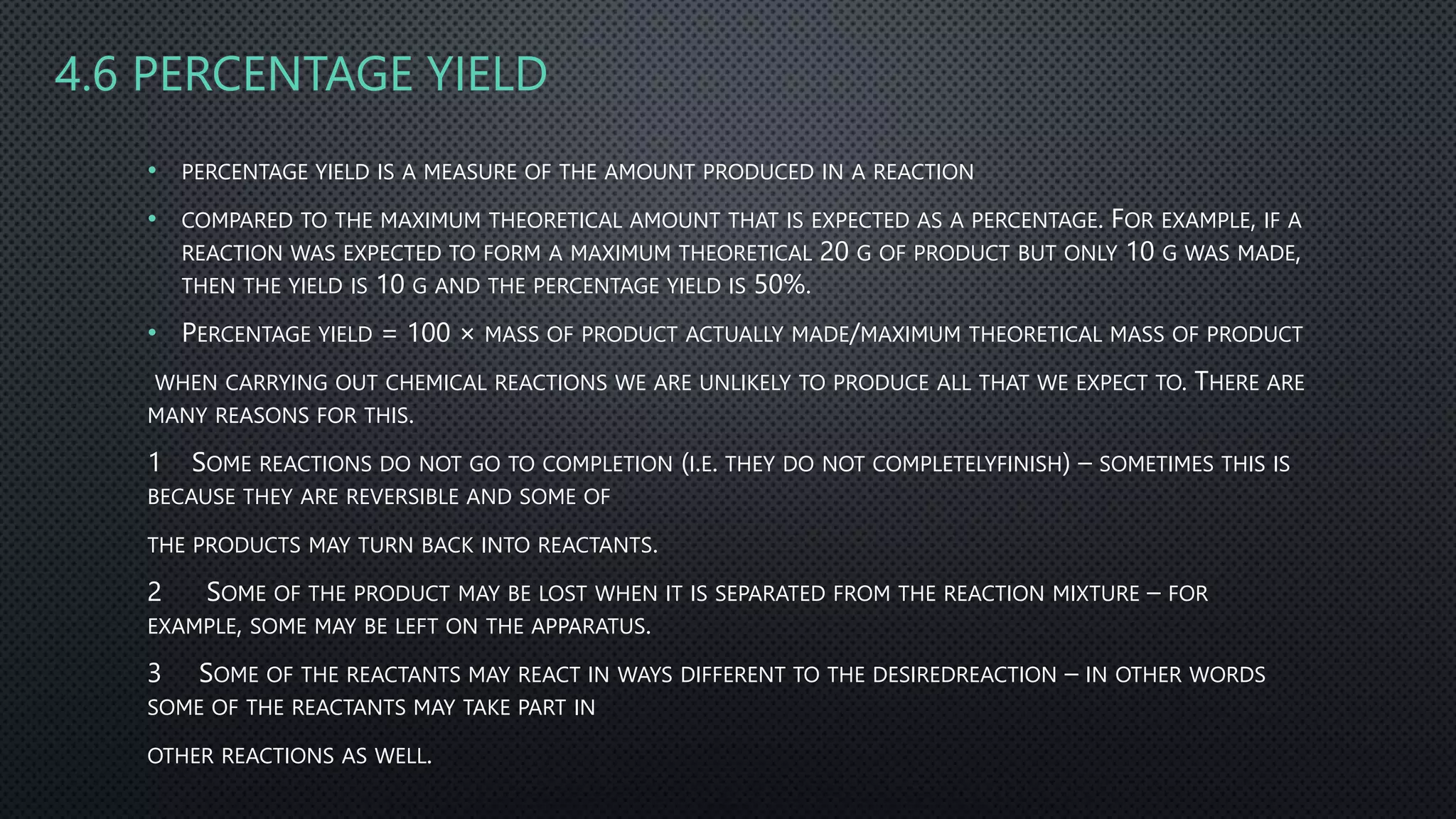 chemistry GCSE chapter 4 stoichiometry/Quantitative chemistry part 2 ...